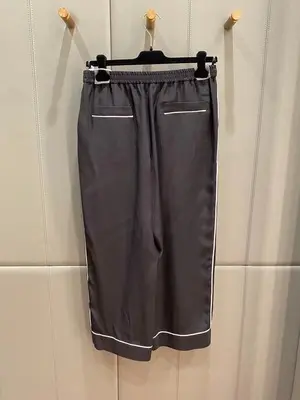Valentino Garavani Drawstring Wide Leg Cropped Trousers