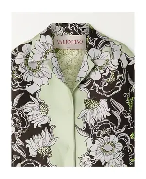 Valentino Garavani Floral-print Sequin-embellished Jacket