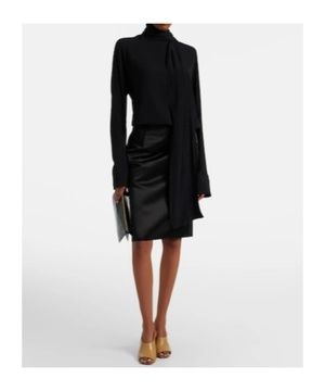 TOTEME Duchess Satin Pencil Skirt