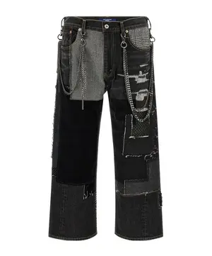 Junya Watanabe Patchwork Wide-leg Jeans - No