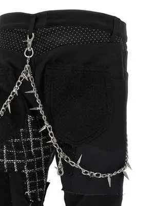 Junya Watanabe Patchwork Kilt Detail Jeans