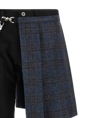Junya Watanabe Patchwork Kilt Detail Jeans