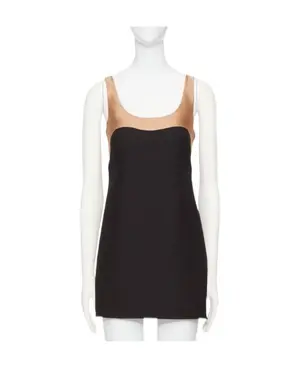 Valentino Garavani Color-block Sleeveless Mini Dress - Black