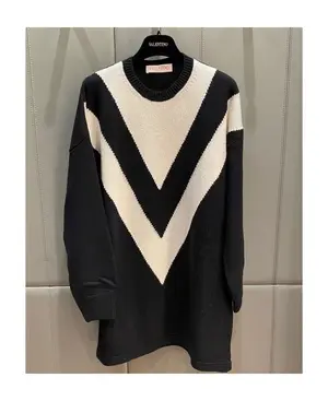 Valentino Garavani Two-tone Virgin-wool Jumper