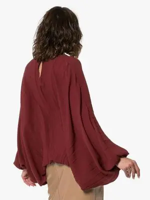 Valentino Garavani Bat-sleeve Pleated Top