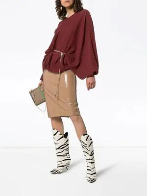Valentino Garavani Bat-sleeve Pleated Top