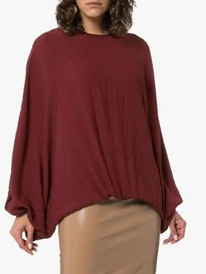 Valentino Garavani Bat-sleeve Pleated Top