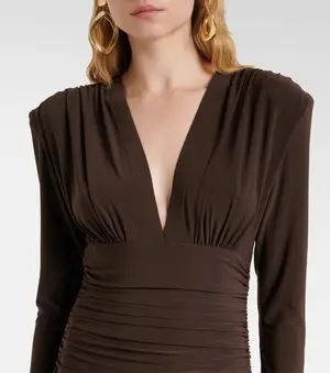 Norma Kamali Ruched Jersey Jumpsuit