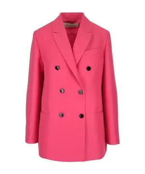 Valentino Garavani Double Breasted Tailored Blazer - Red