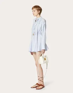 Valentino Garavani Striped Long-sleeved Dress