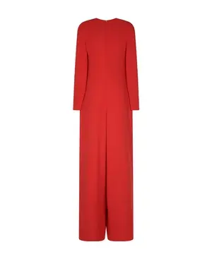 Valentino Garavani Vlogo Silk Jumpsuit