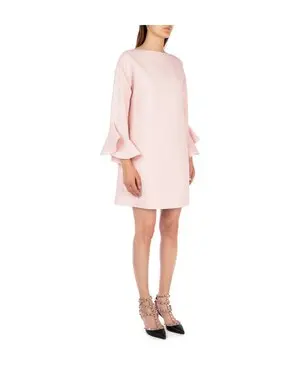 Valentino Garavani Ruffled Sleeve Mini Dress