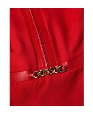 Valentino Garavani Vlogo Chain Panelled Dress