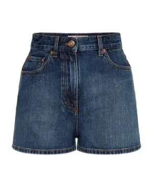 Valentino Garavani Denim Shorts - Blue