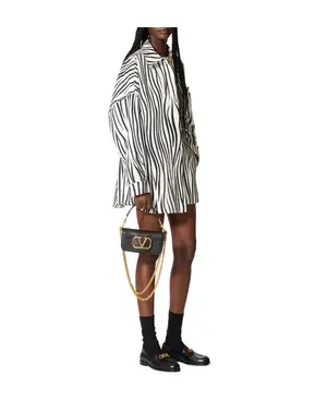 Valentino Garavani Faille Overshirt With Zebra 1966 Print