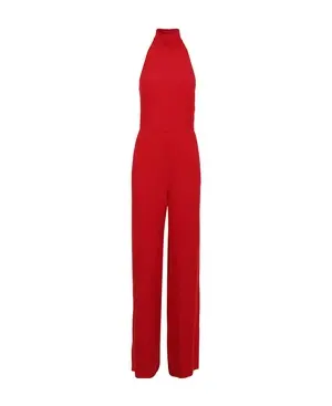 Valentino Garavani Halterneck Wide-leg Jumpsuit - Red