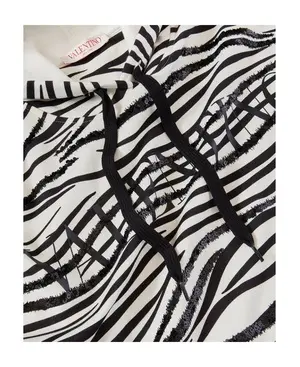 Valentino Garavani Zebra Print Sequin-embellished Hoodie