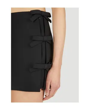 Valentino Garavani Crepe Couture Bow-detail Skort