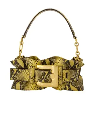 Balmain Anthem Snakeskin-effect Shoulder Bag - No