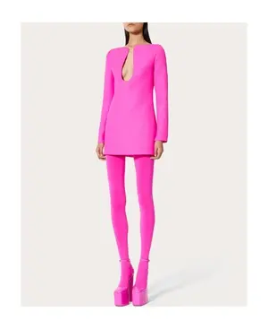 Valentino Garavani U-neck Mini Dress