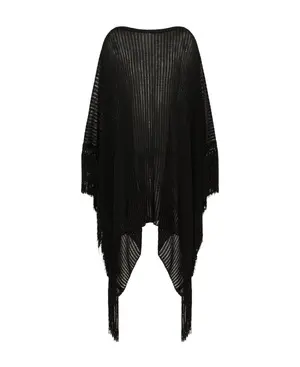 Valentino Garavani Boat-neck Poncho - Black