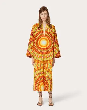 Valentino Garavani Round Rain Printed Dress