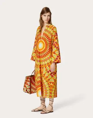 Valentino Garavani Round Rain Printed Dress