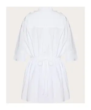Valentino Garavani Embroidered Cotton Popeline Dress