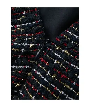 Valentino Garavani Tweed Short-sleeve Mini Dress