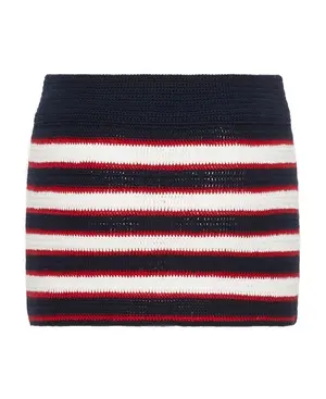 Valentino Garavani Striped Knitted Skirt