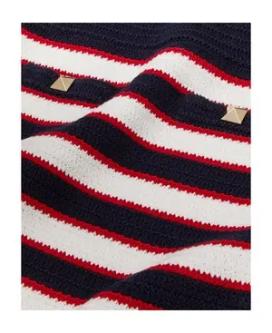 Valentino Garavani Striped Knitted Skirt