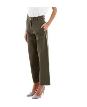 Valentino Garavani Cropped Wide-leg Trousers