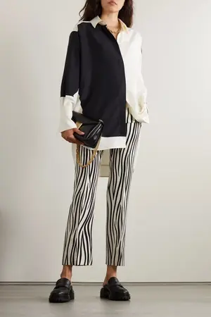 Valentino Garavani Zebra Printed High Waist Trousers