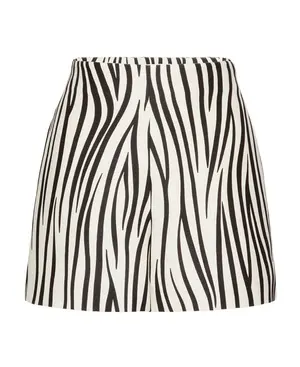 Valentino Garavani Zebra-print Shorts - White