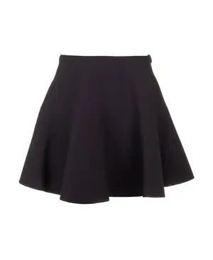 Valentino Garavani Flared A-line Mini Skirt - Black