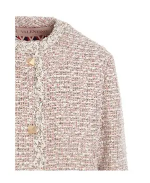 Valentino Garavani Single-breasted Tweed Jacket