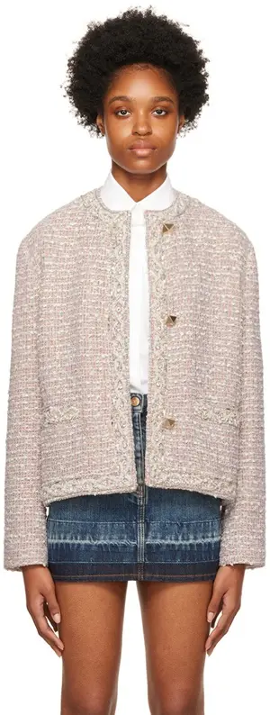 Valentino Garavani Single-breasted Tweed Jacket