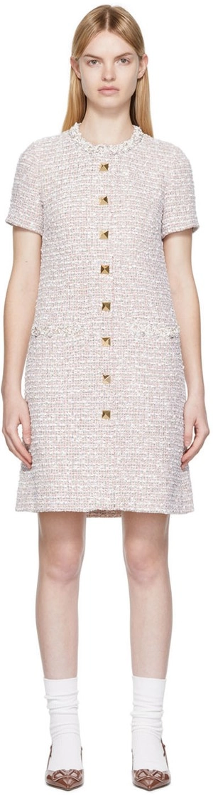 Valentino Garavani Round-collar Short-sleeve Dress