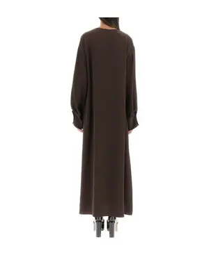 Valentino Garavani V-neck Long-sleeved Dress