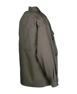 Valentino Garavani Vlogo Stitched Shirt Jacket