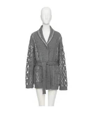 Valentino Garavani Long-sleeved Sweater - Gray