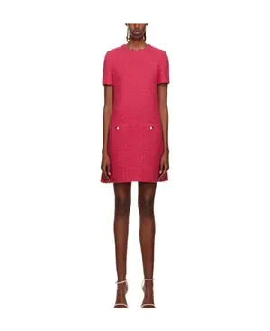 Valentino Garavani Roman Stud Tweed Mini Dress