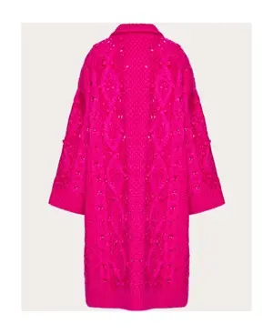Valentino Garavani Embroidered Mohair Wool Coat