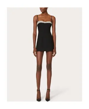 Valentino Garavani Crystal-embellished Mini Dress