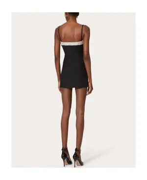 Valentino Garavani Crystal-embellished Mini Dress
