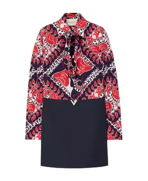 Valentino Garavani Manifesto Bandana Printed Mini Dress