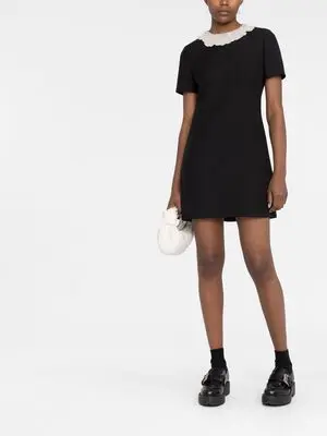 Valentino Garavani Contrast-collar Minidress