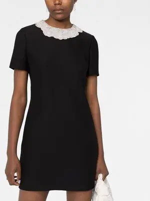 Valentino Garavani Contrast-collar Minidress