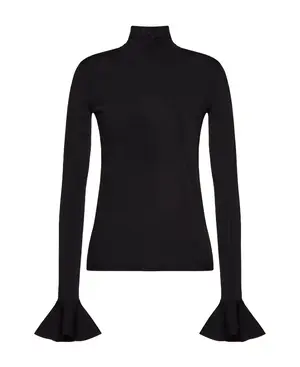 Valentino Garavani High-neck Knitted Pullover - Black