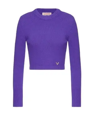 Valentino Garavani Vgold Cashmere Jumper - Blue